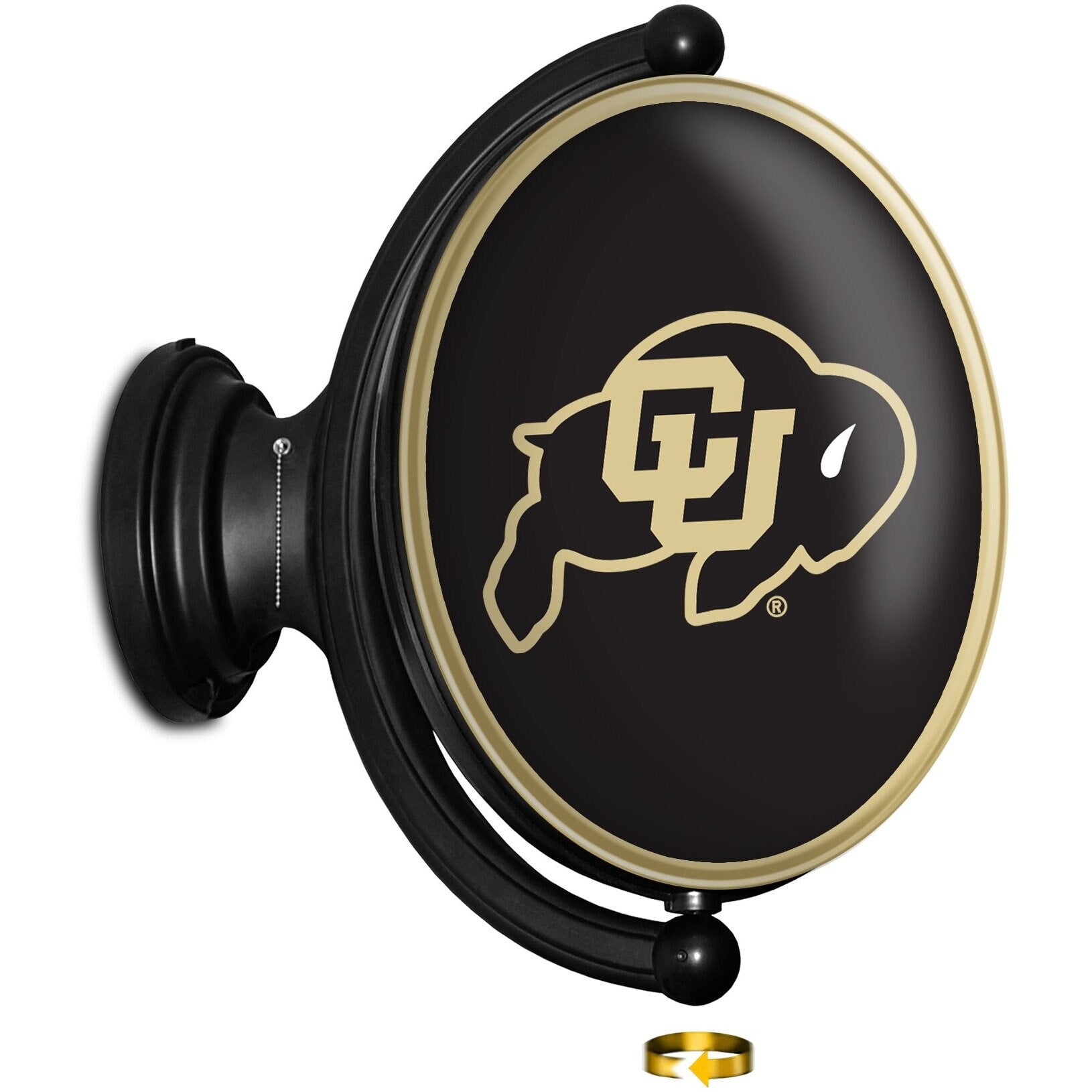 Colorado Buffaloes 23'' x 21'' Logo Illuminated Rotating Wall Sign ...