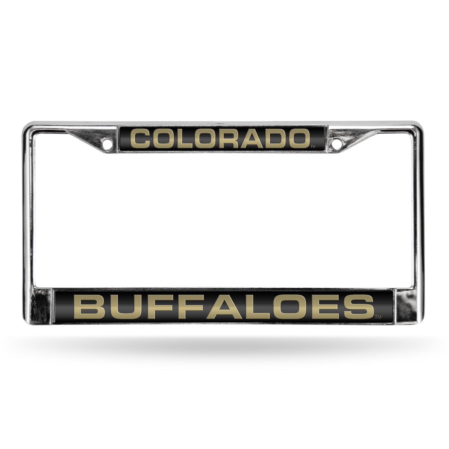 Colorado Buffaloes Chrome Metal Laser Cut License Plate Frame - Walmart.com