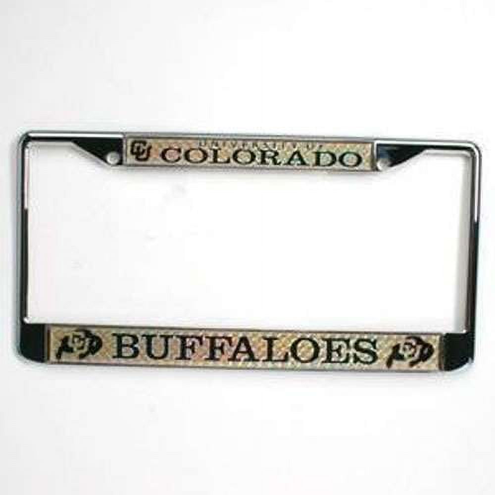 Colorado Buffaloes Metal License Plate Frame w/Domed Insert - Walmart.com
