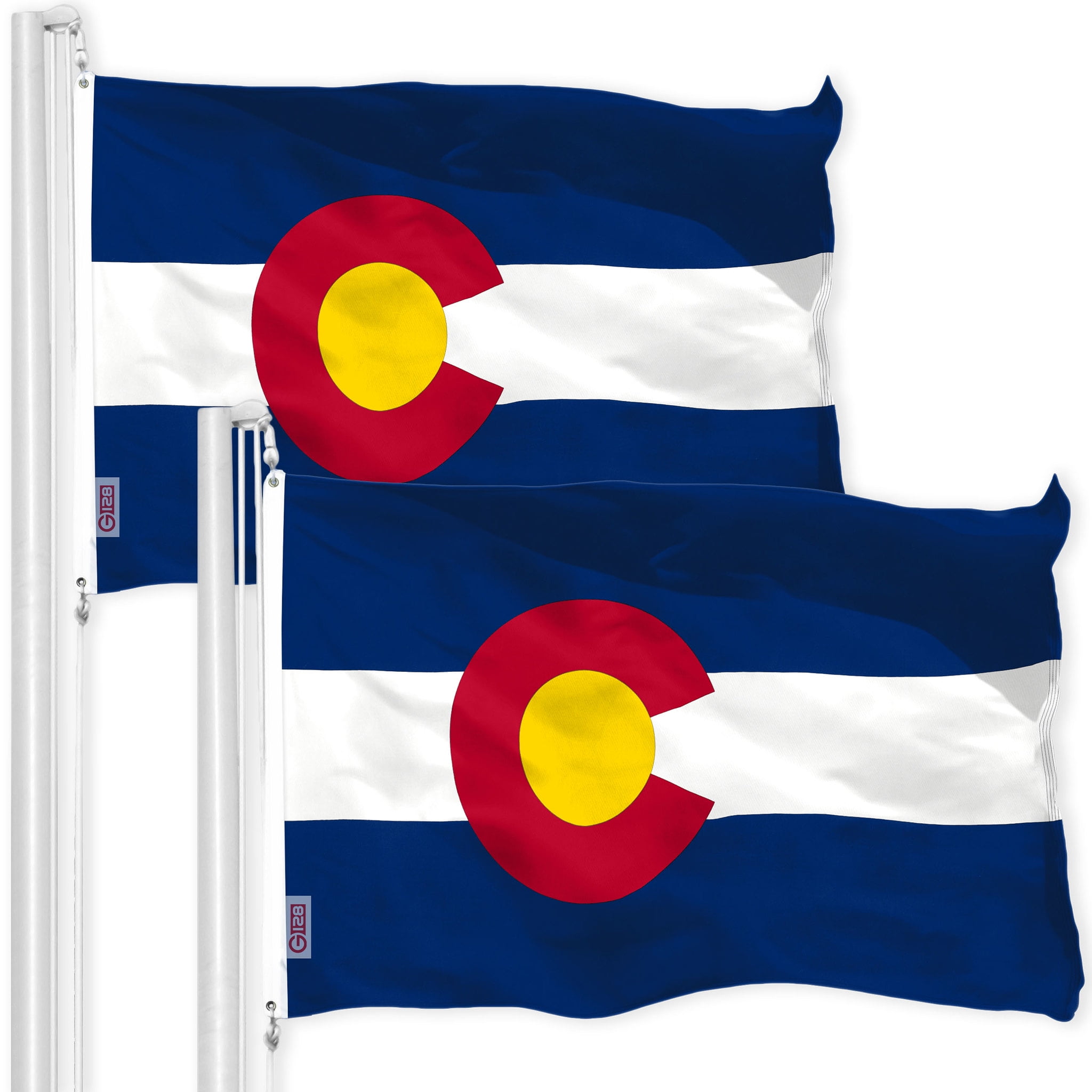 Colorado CO State Flag 3x5FT 2-Pack 150D Printed Polyester By G128 ...