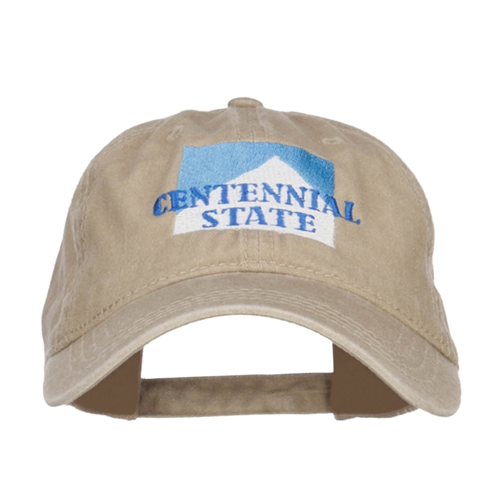 Colorado Centennial State Embroidered Cap - Khaki OSFM - Walmart.com