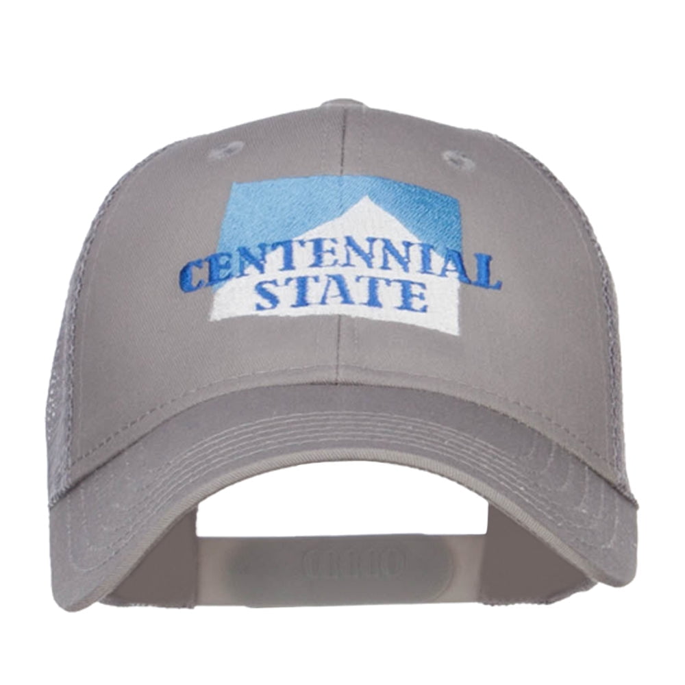 Colorado Centennial State Embroidered Trucker Cap - Grey OSFM - Walmart.com