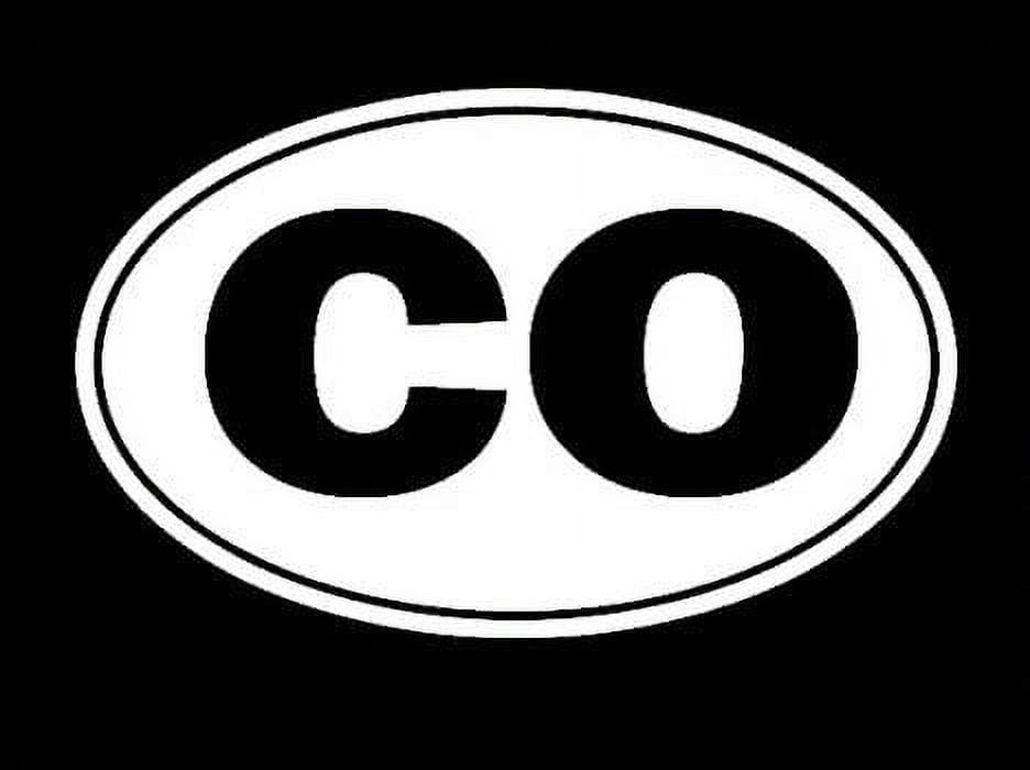 Colorado Centennial State Tourism Logo Decal Sticker - White Vinyl ...