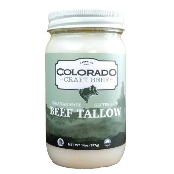 Colorado Craft Beef - GGA1 100% Pure Beef Tallow for Cooking, Gluten ...