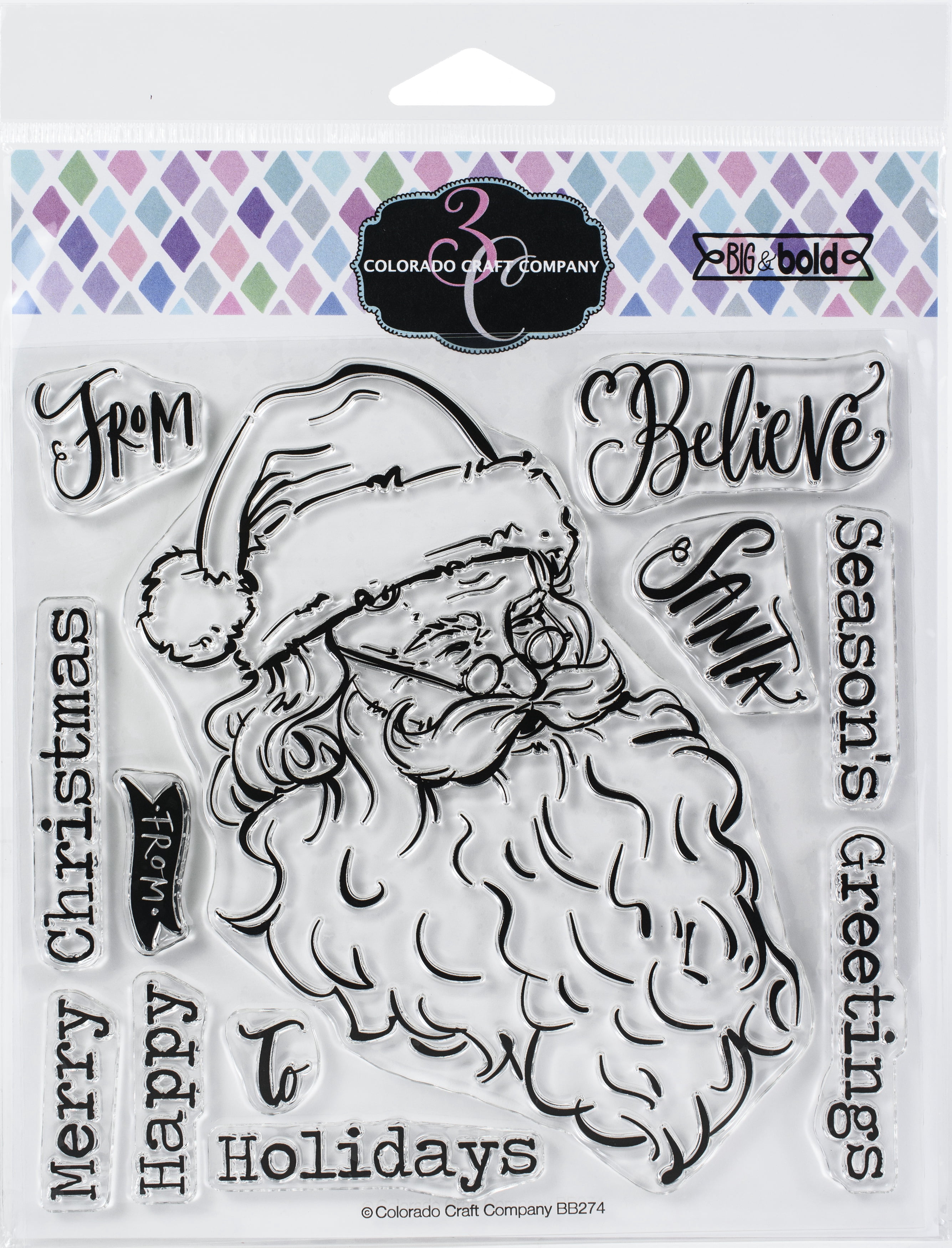Colorado Craft Company Vintage Santa-Big & Bold - Walmart.com