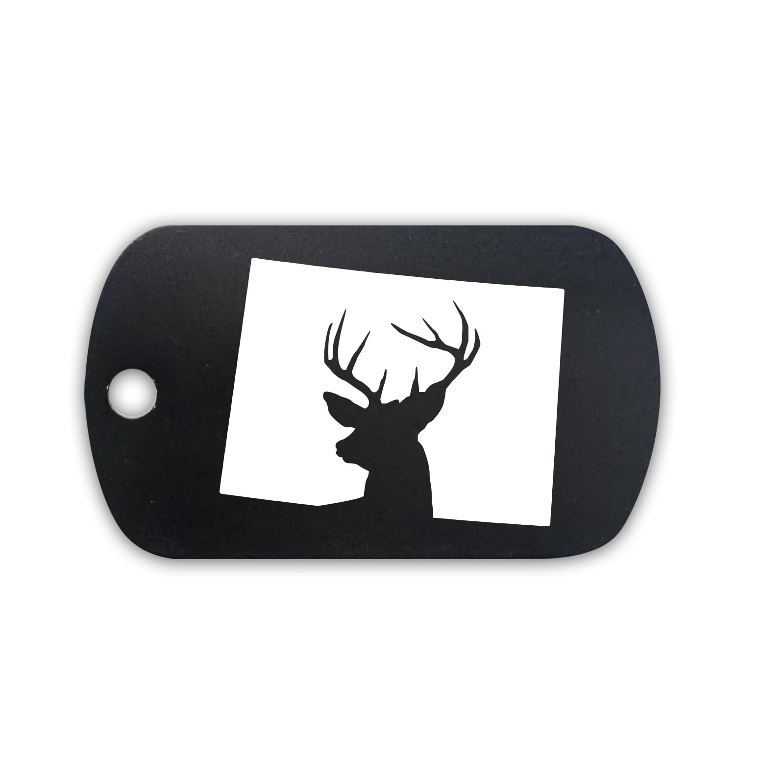 Colorado Deer State GI Dog Tag Aluminum Keychain buck hunt hunting ...