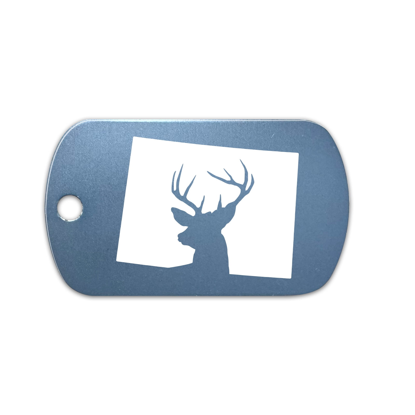 Colorado Deer State GI Dog Tag Aluminum Keychain buck hunt hunting ...