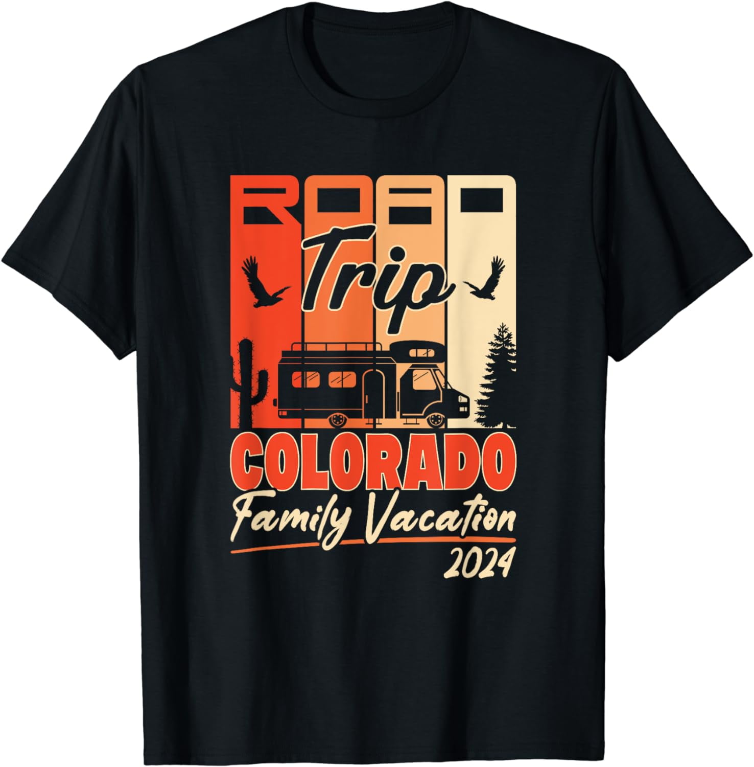 Colorado Family Vacation 2024 RV Road Trip Mountain Camping T-Shirt ...