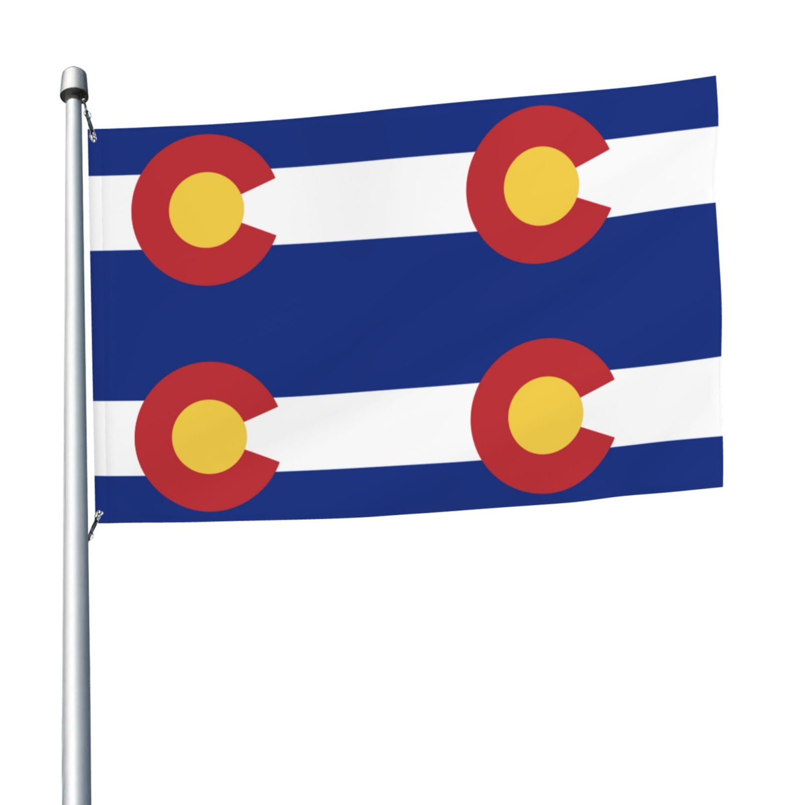 Colorado Flag 5x8 Ft Print Vivid Color Light-Weighted Flags With ...