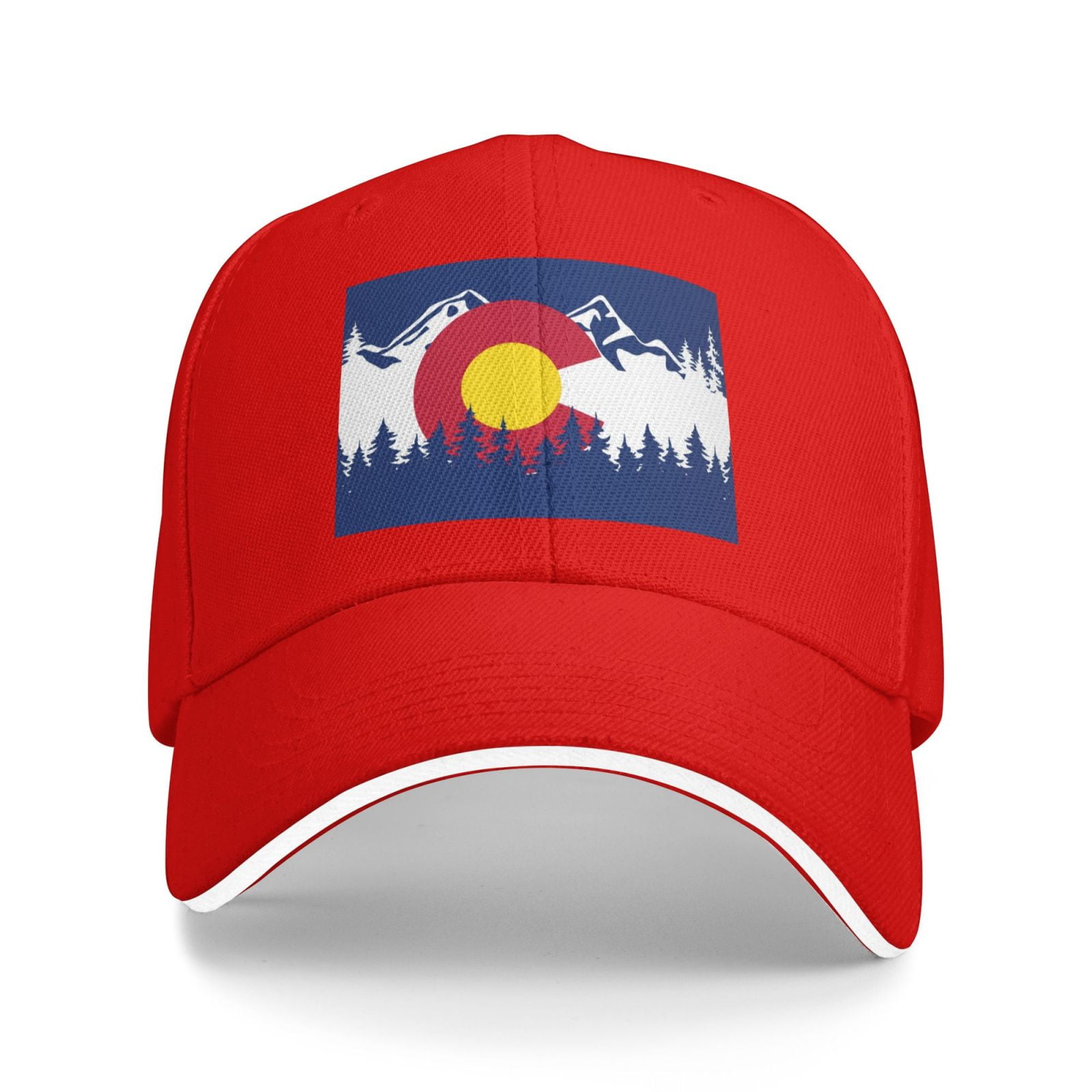 Colorado Flag Unisex Sandwich Cap Classic Baseball Capunisex Adjustable ...