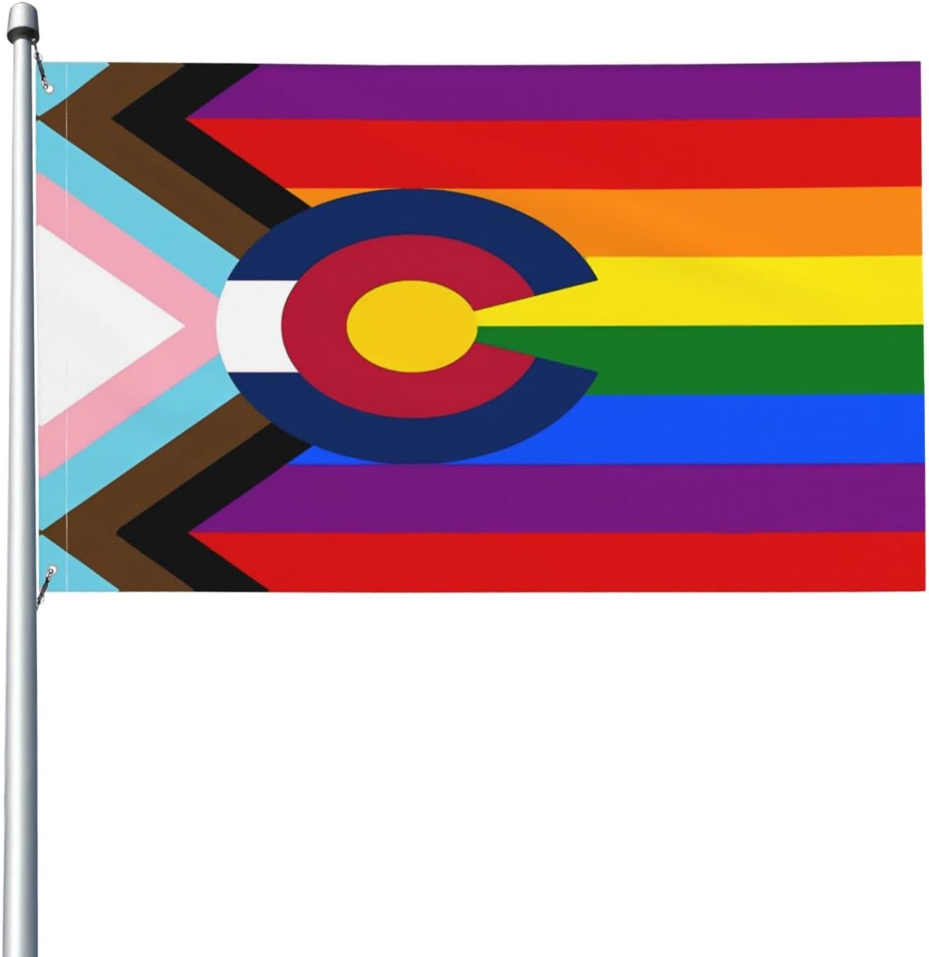 Colorado Lgbtqia2s+ Progress Pride Flag Garden Flag Outdoor Indoor ...