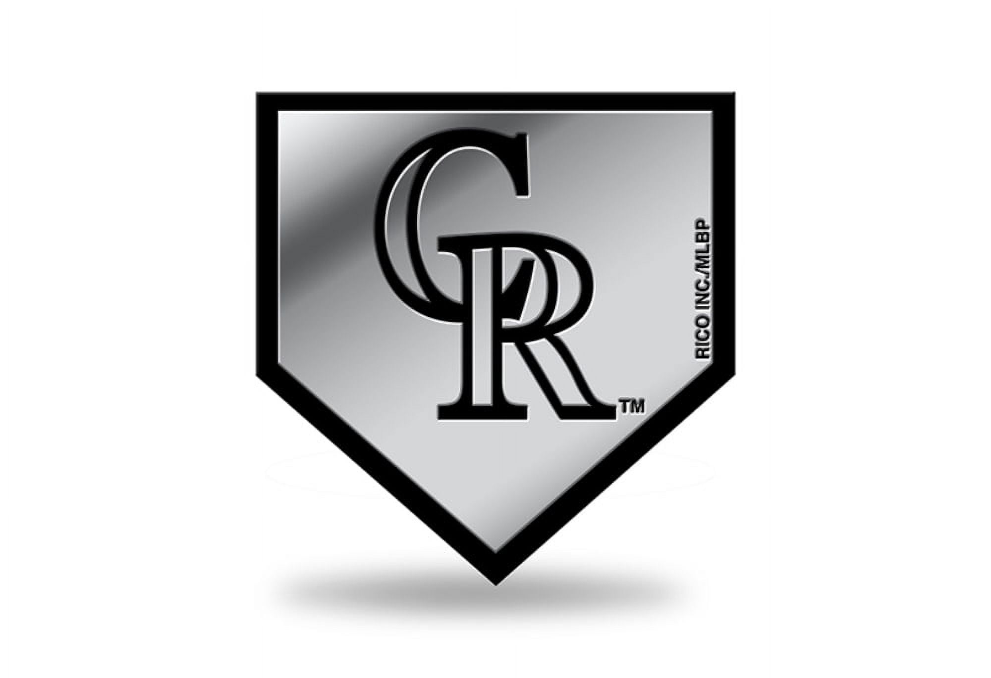 Colorado MLB Baseball Rockies Logo Molded Self-Adhesive Auto Emblem ...