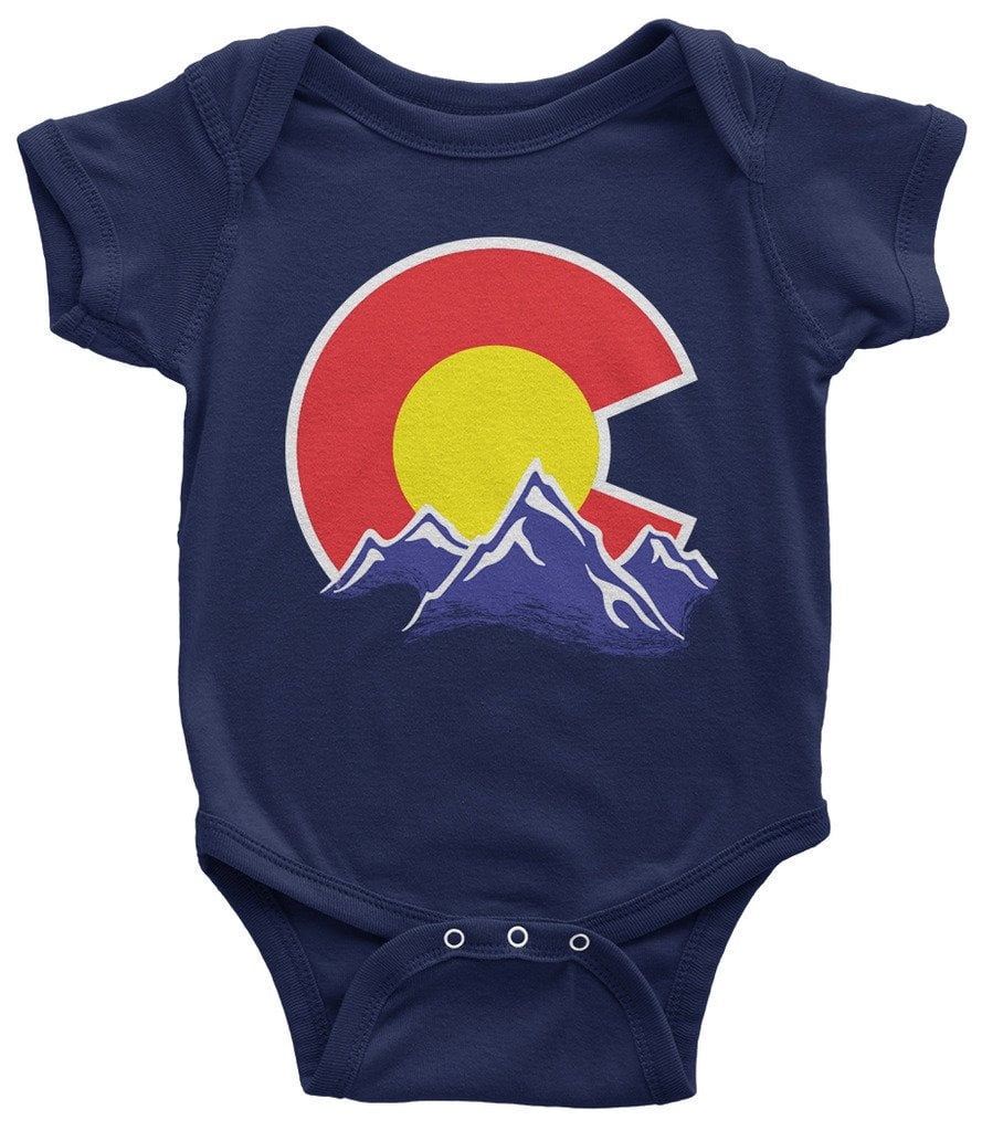 Colorado Mountain Unisex Baby Infant Bodysuit Cool Baby Clothing, Cute ...