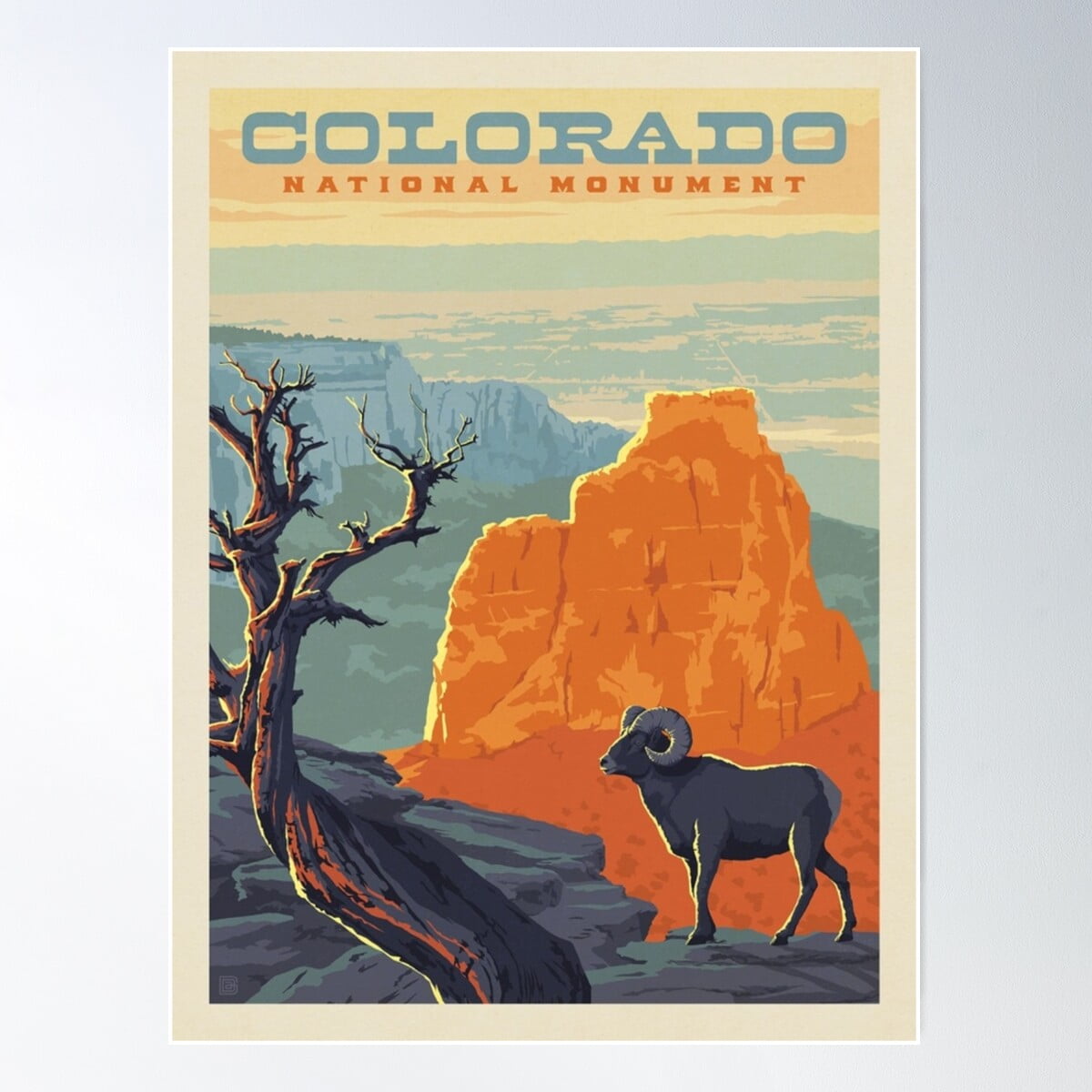 Colorado National Monument Poster Wall Art, Modern Wall Decor For ...