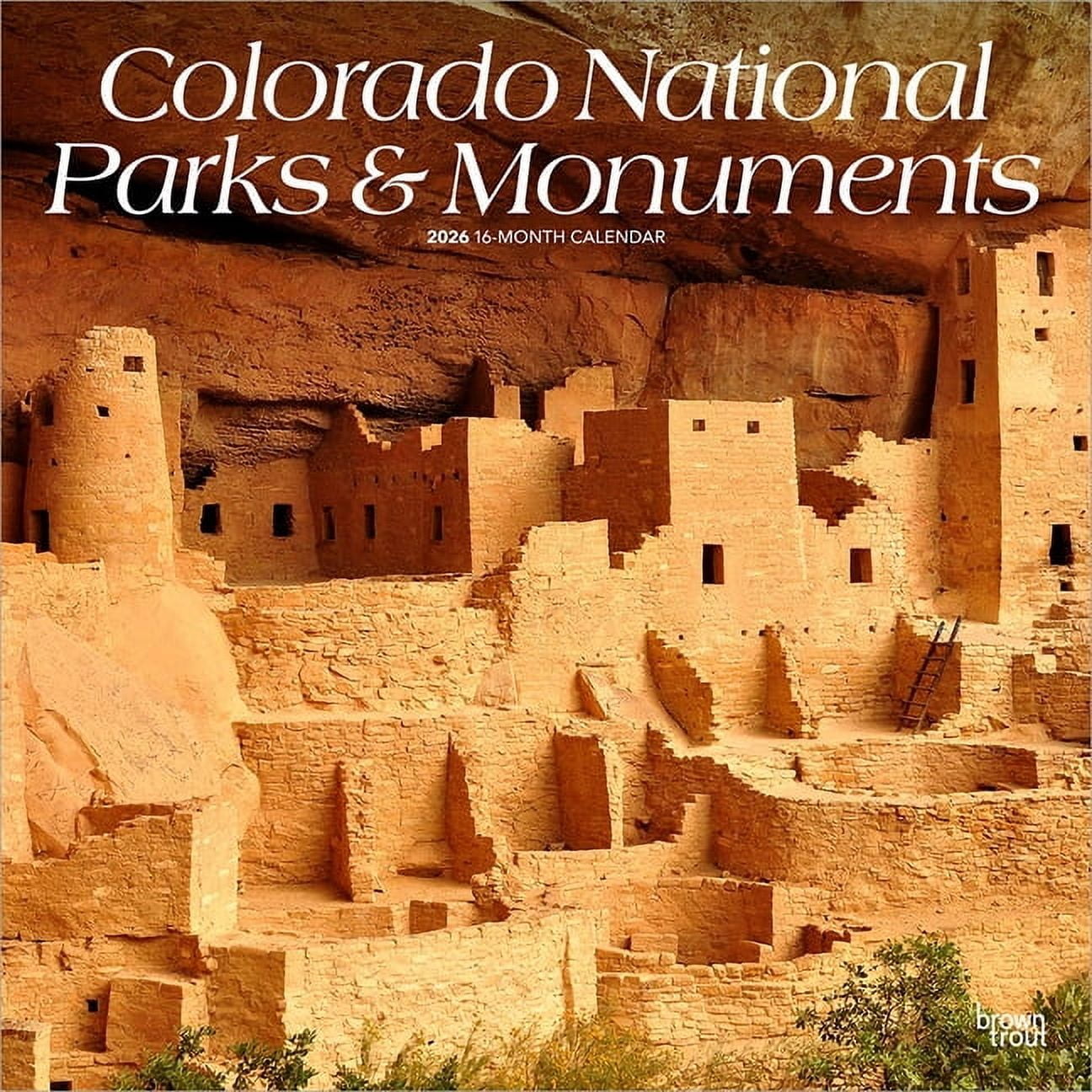 Colorado National Parks & Monuments 2026 12 X 24 Inch (Hanging) Monthly ...