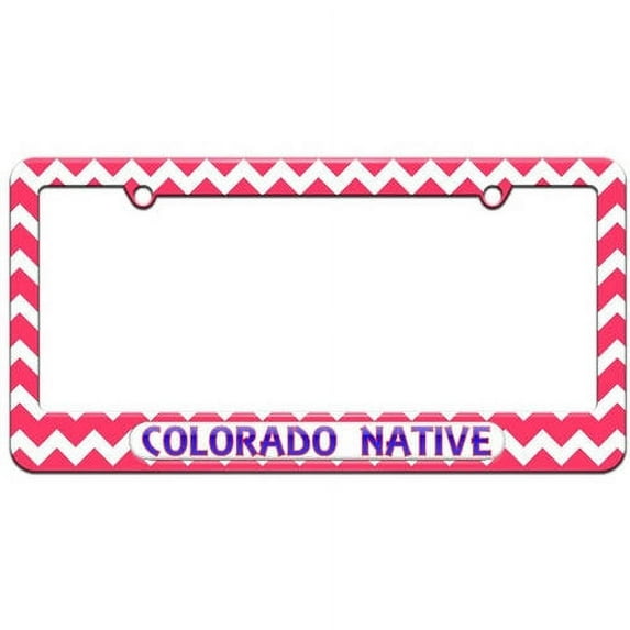Colorado Native, State Pride License Plate Tag Frame, Multiple Colors ...