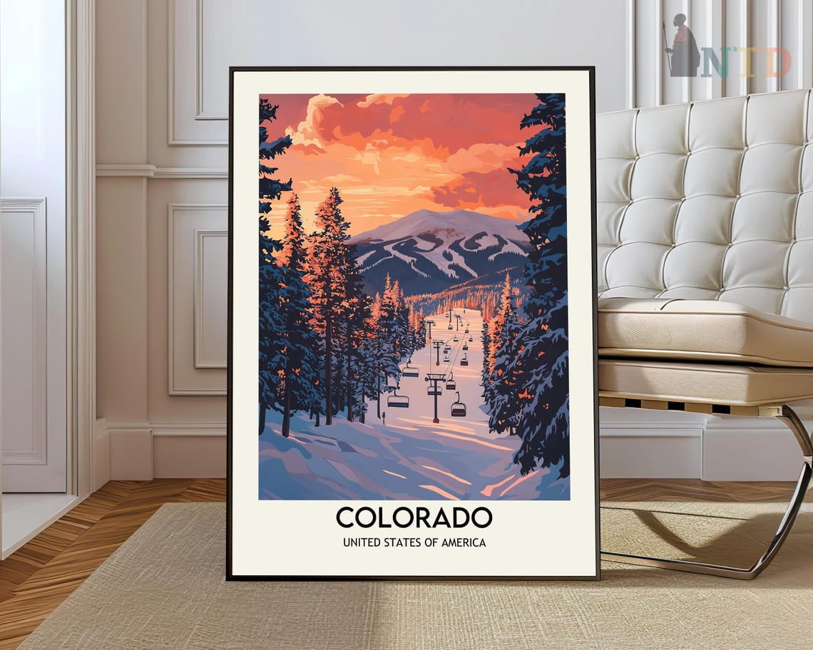 Colorado Poster, Colorado Travel Poster, Colorado Art Print, Colorado ...