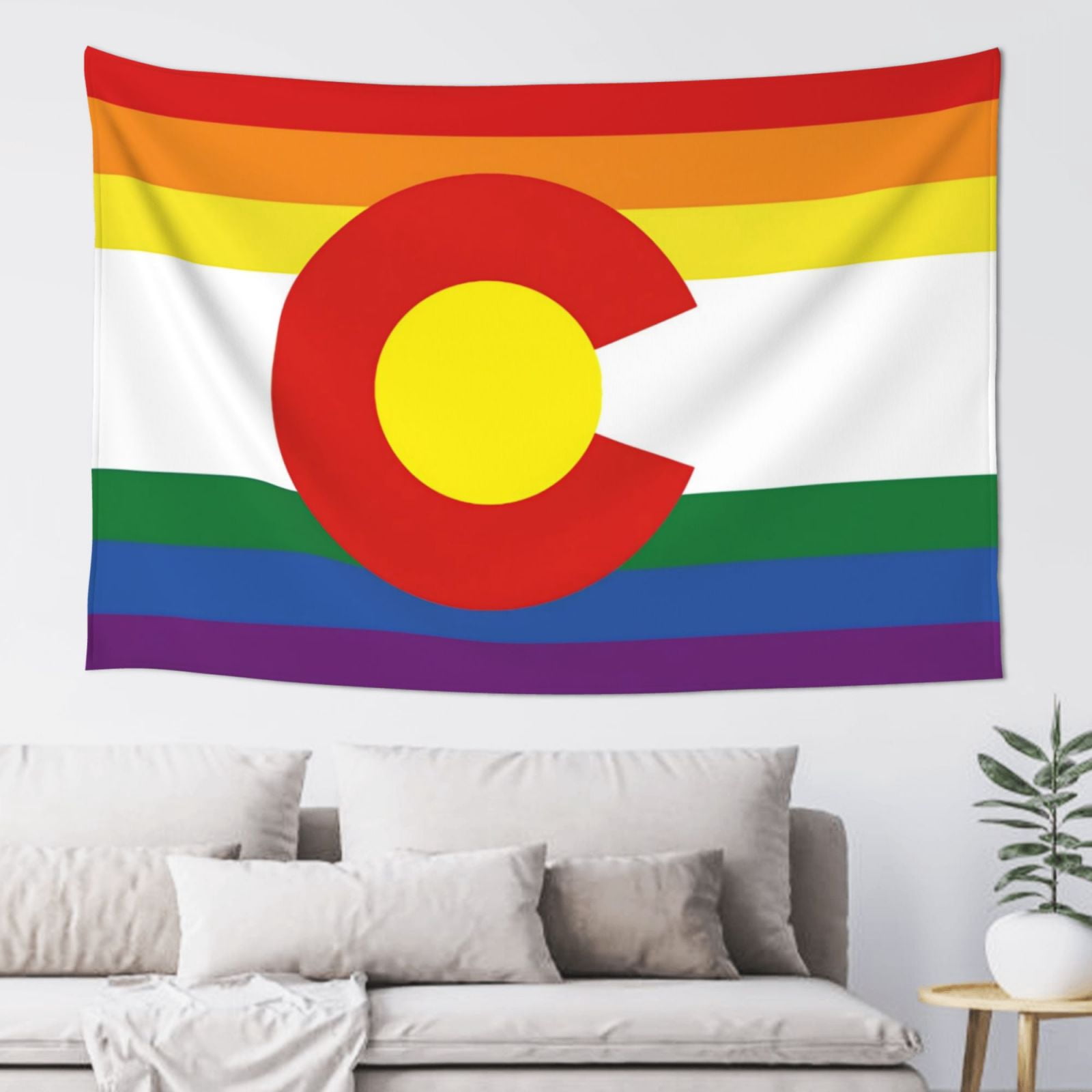 Colorado Pride Flag Tapestry Banner Backdrop Flag Background Decoration ...