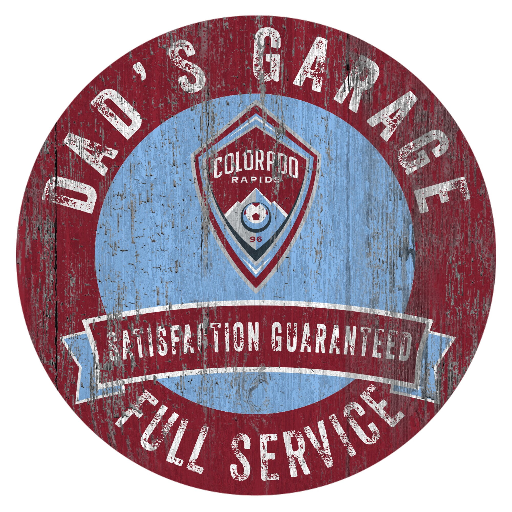 Colorado Rapids 12" x 12" Dad's Garage Sign - Walmart.com