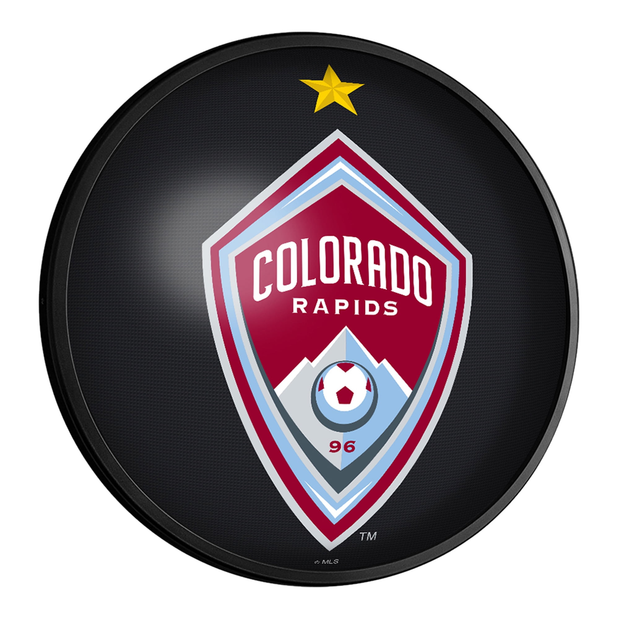 Colorado Rapids 18'' Round Slimline Illuminated Wall Sign - Walmart.com
