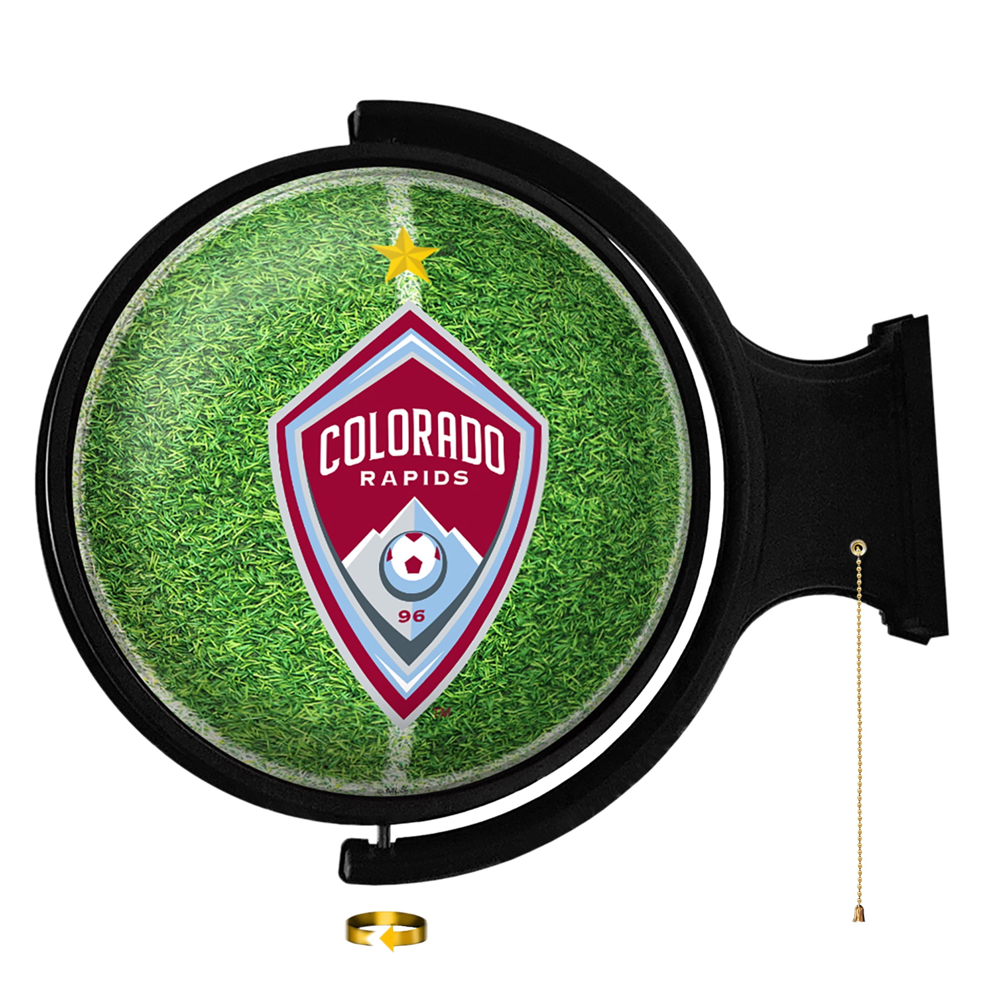 Colorado Rapids 21'' x 23'' Rotating Lighted Field Wall Sign - Walmart.com