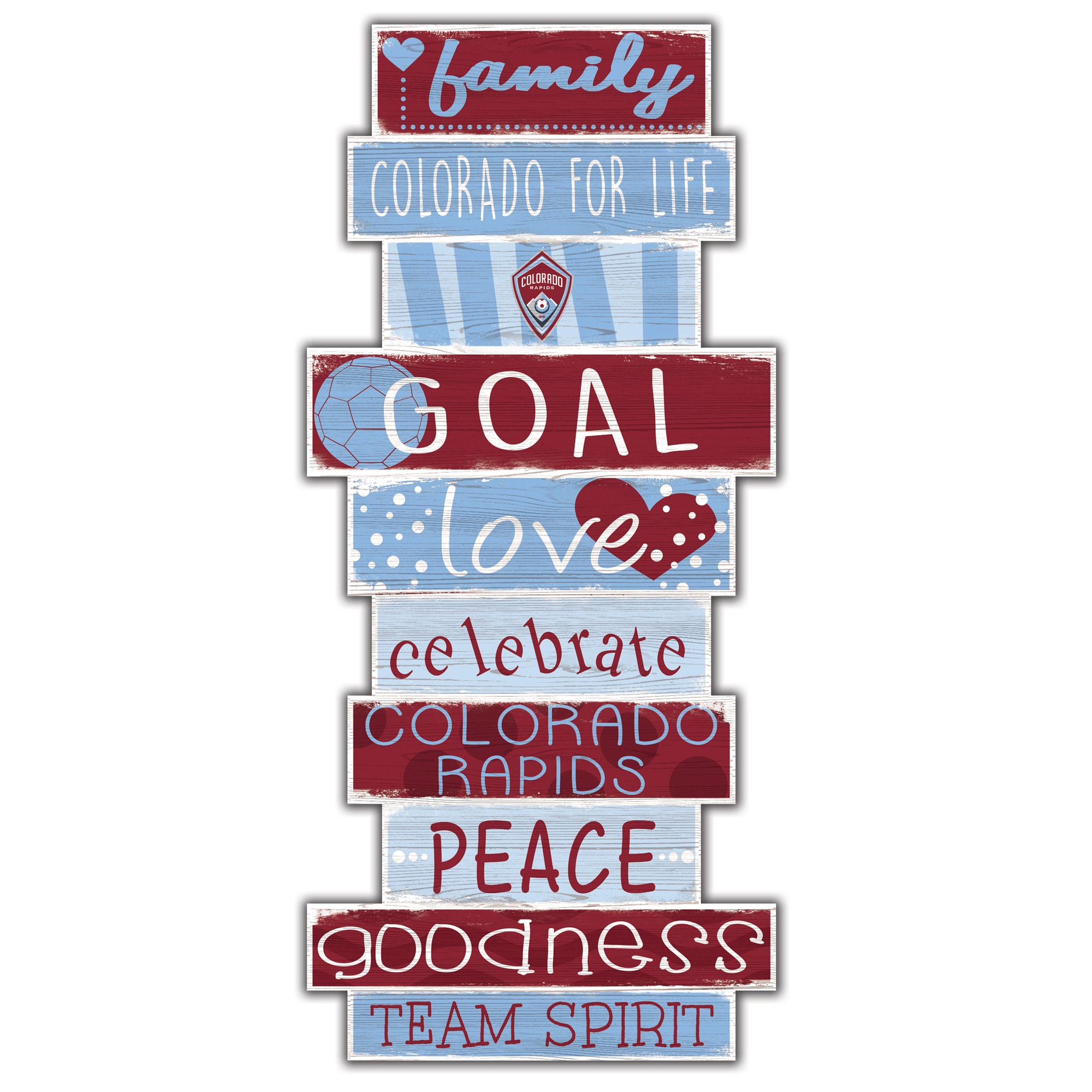 Colorado Rapids 24'' Celebrations Stack Sign - Walmart.com