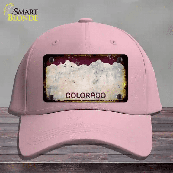 Colorado Red Rusty Blank Novelty License Plate Hat Cotton Pink ...