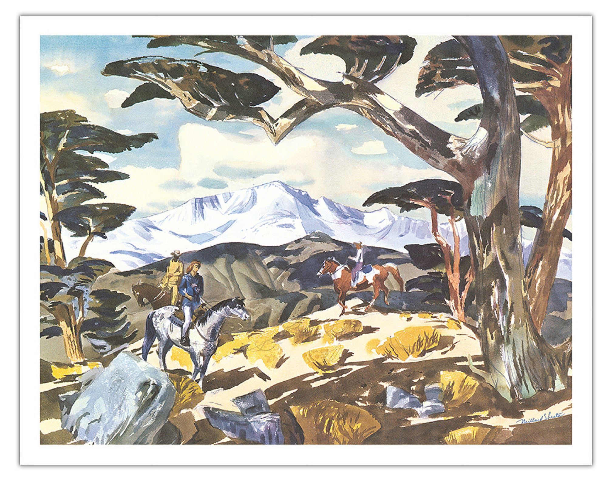 Colorado - Riding The Trail - United Air Lines - Vintage Airline Travel ...