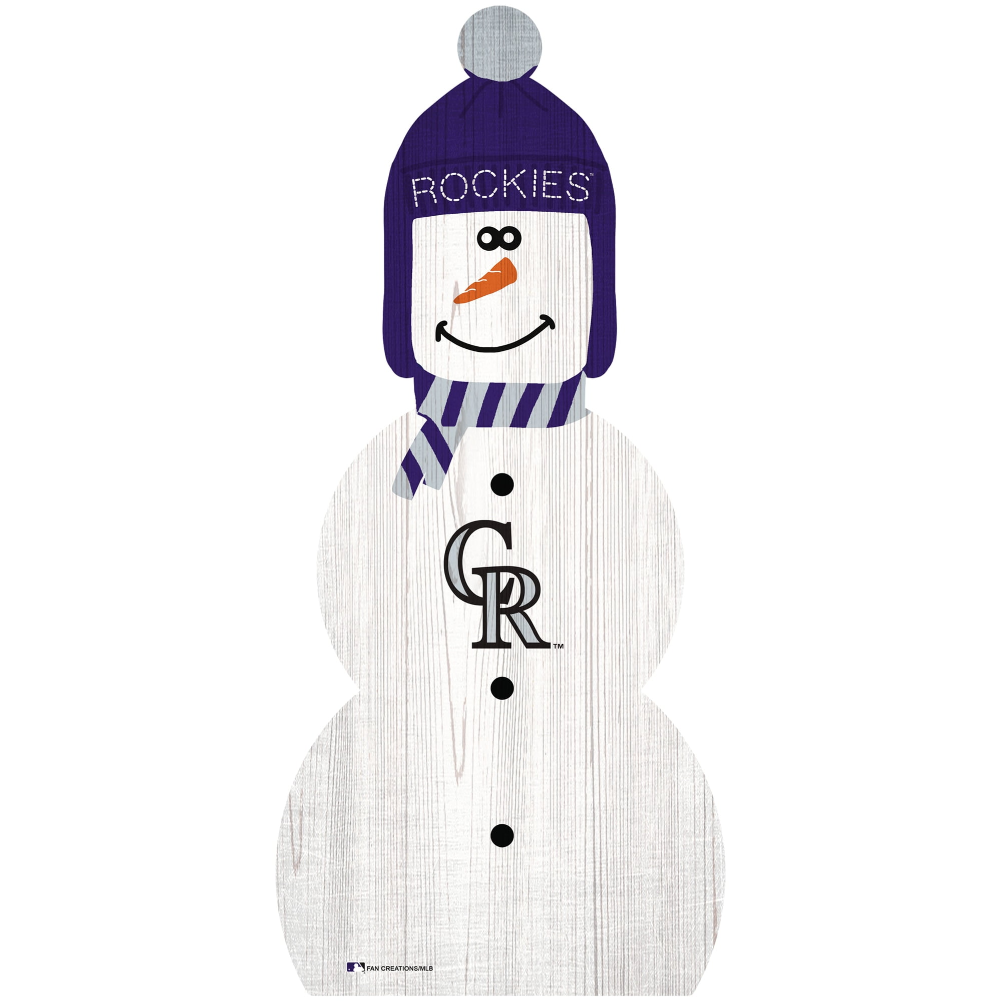 Colorado Rockies 31'' Snowman Leaner - Walmart.com