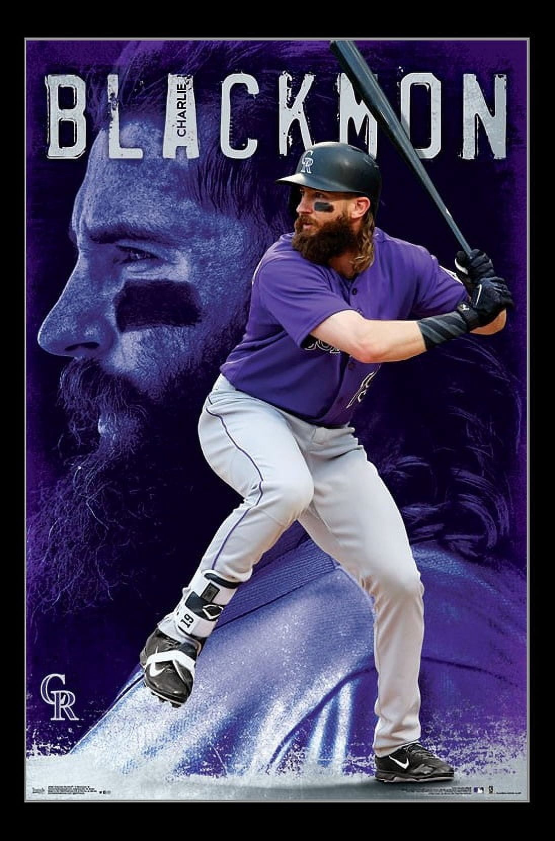 Colorado Rockies _ - Charlie Blackmon Poster Print (22 x 34) - Walmart.com