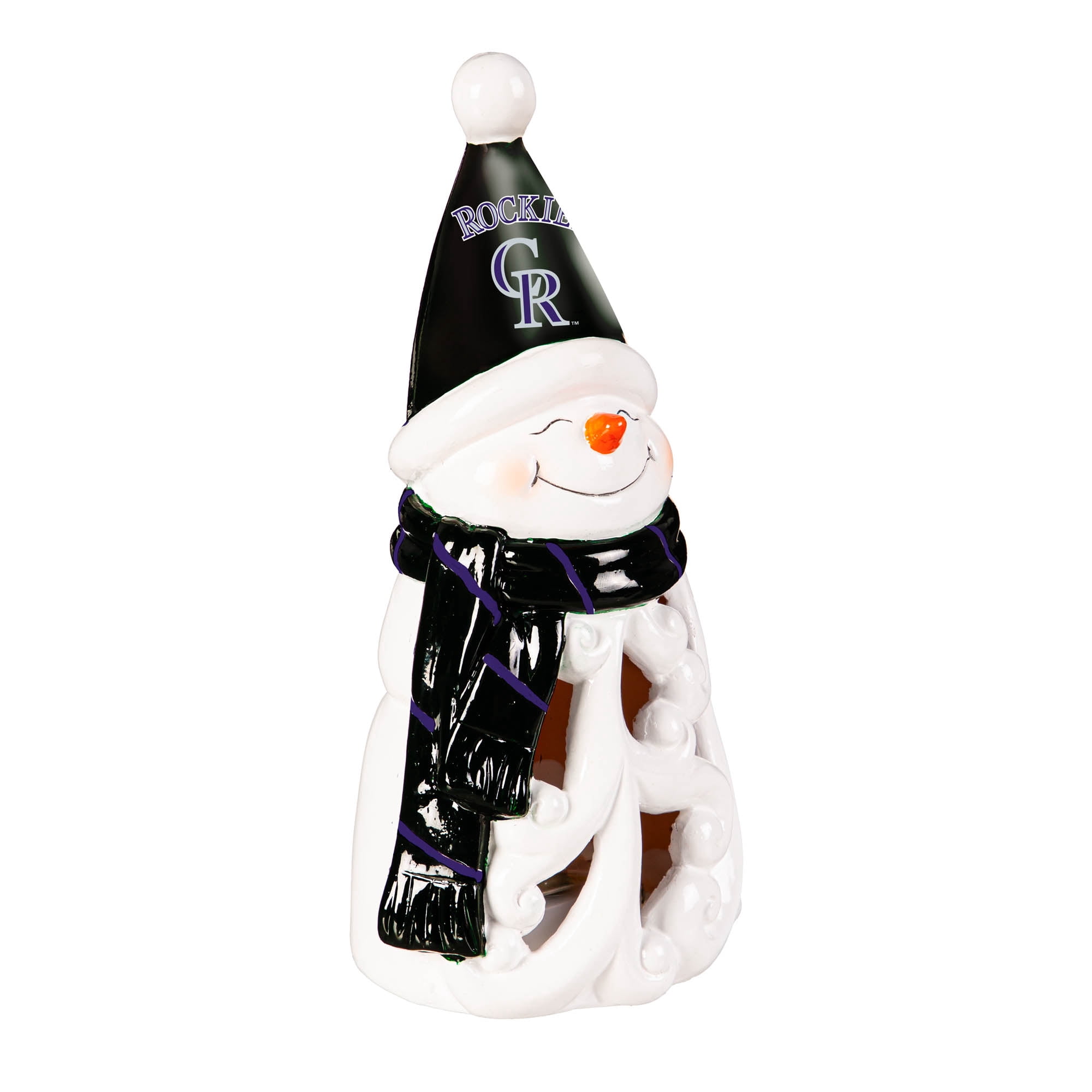 Colorado Rockies LED 8" Snowman Lit Garden Statue - Walmart.com