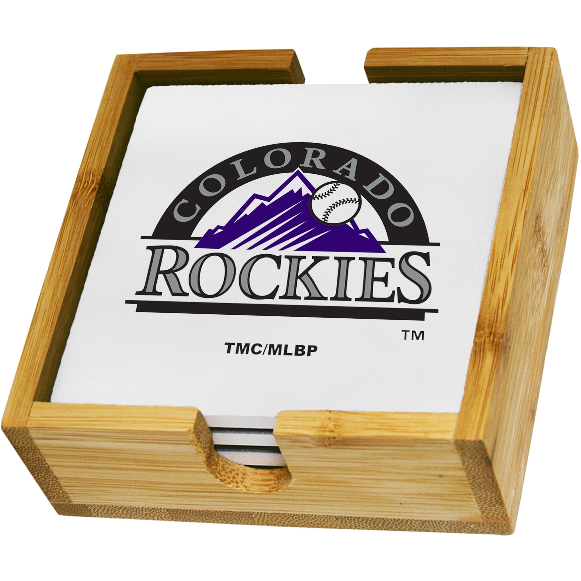 Colorado Rockies Team Logo Four-Pack Square Coaster Set - Walmart.com
