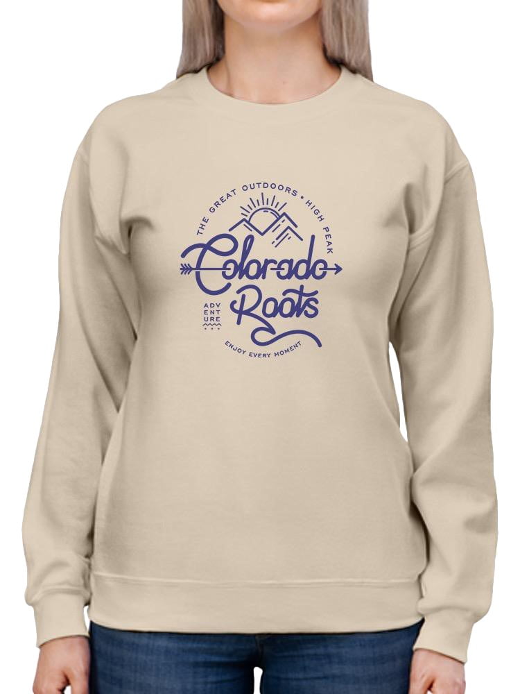 Colorado Roots Lineart Sweatshirt Women -Image by Shutterstock, Female ...