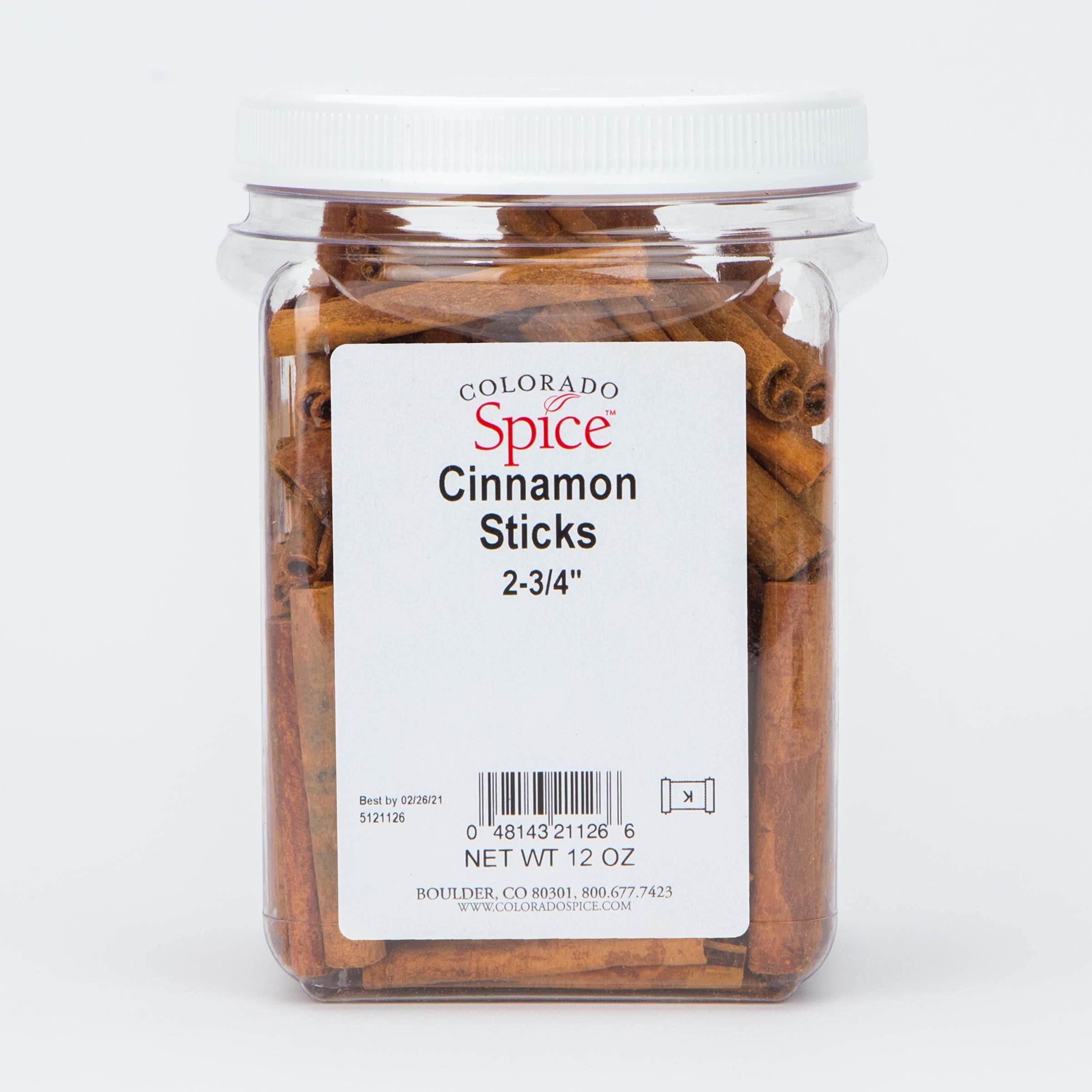 Colorado Spice Cinnamon, Whole KEF28 Sticks 2-3/4", 12 Ounce Jar ...