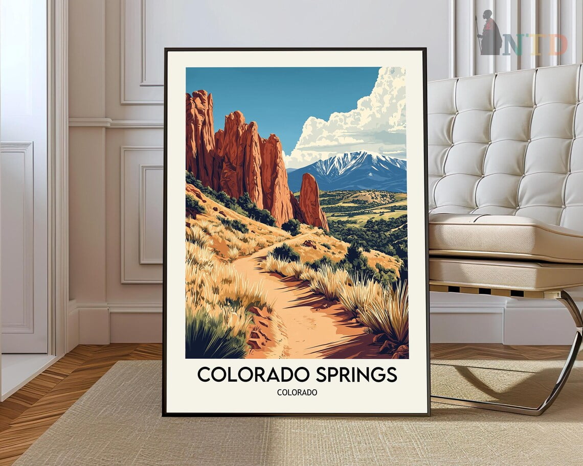 Colorado Springs Print, Colorado Springs Wall Art, Colorado Springs ...