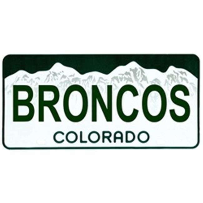 Colorado State Background License Plates- Broncos - Walmart.com