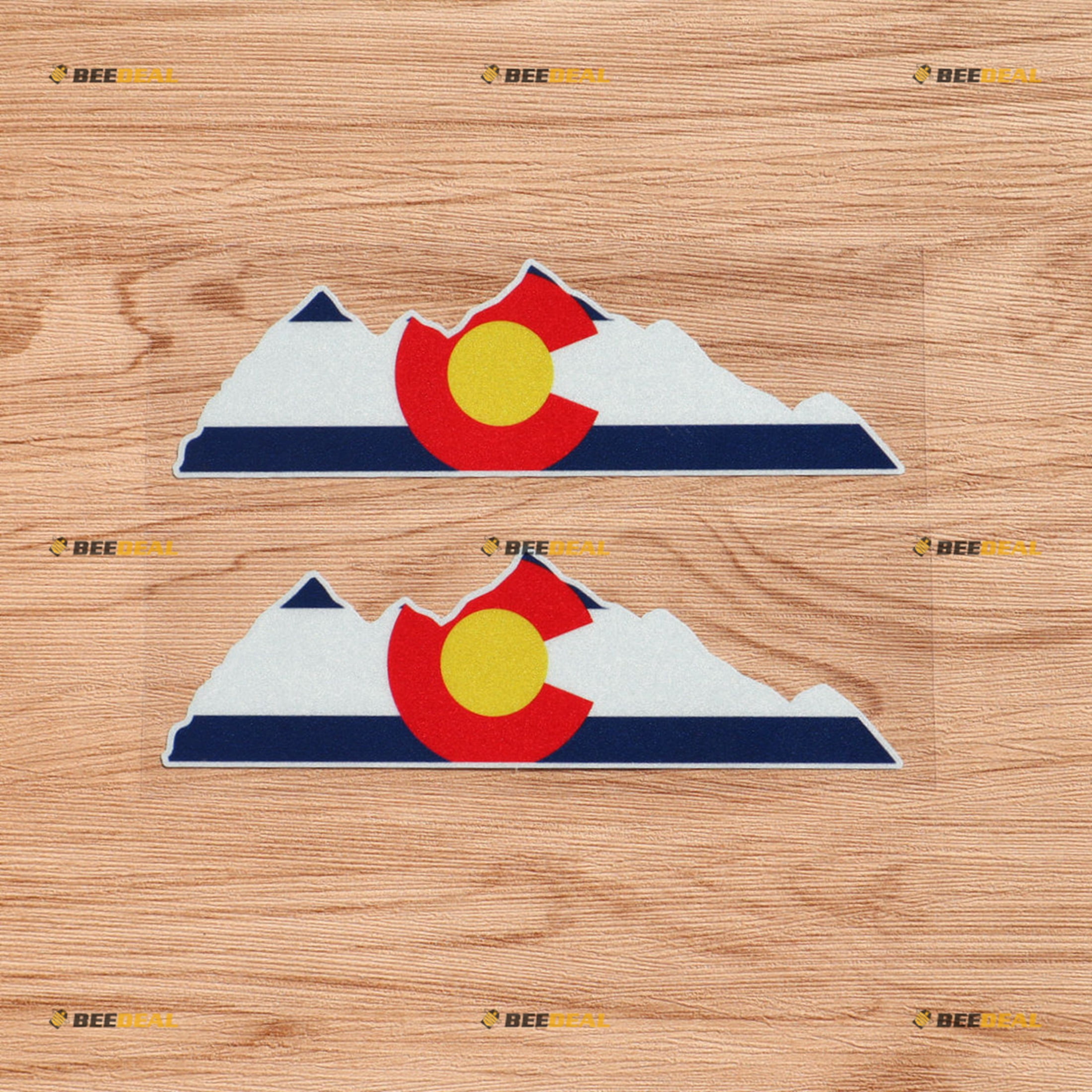 Colorado State Flag CO Mountain Decal Sticker Vinyl - 2 Pack Reflective ...