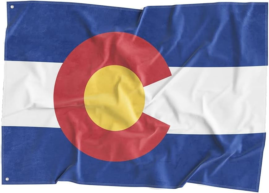 Colorado State Flag Polyester Fiber 3x5 Feet Flag, Bright Colors And ...