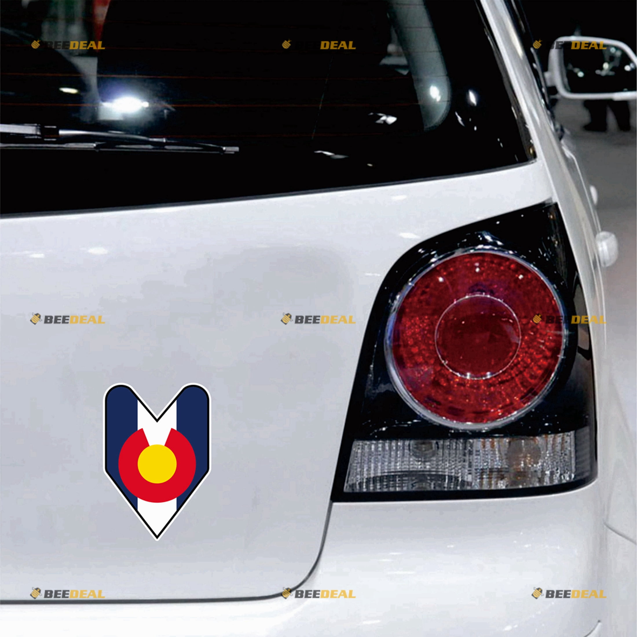 Colorado State Flag Wakaba Leaf Sticker Decal Vinyl - 2 Pack Reflective ...