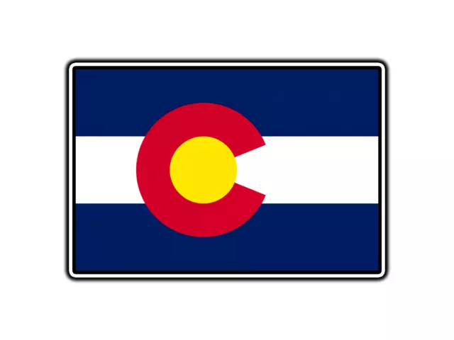 Colorado State Flag Waterproof Sticker Phone Decal Water Bottle ...