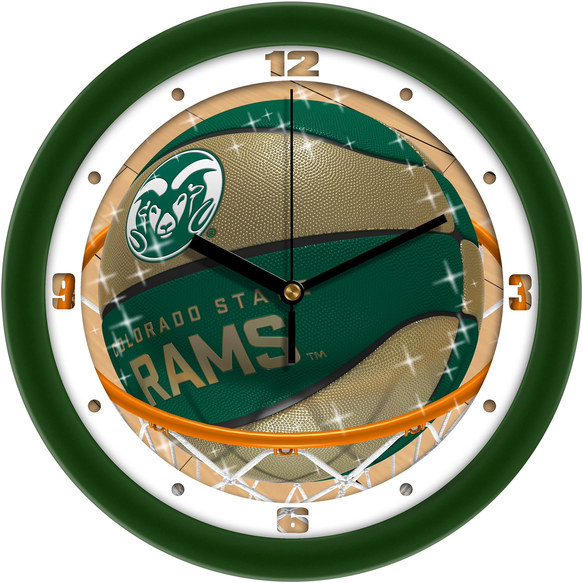 Colorado State Rams 11.5" Suntime Slam Dunk Wall Clock - Walmart.com
