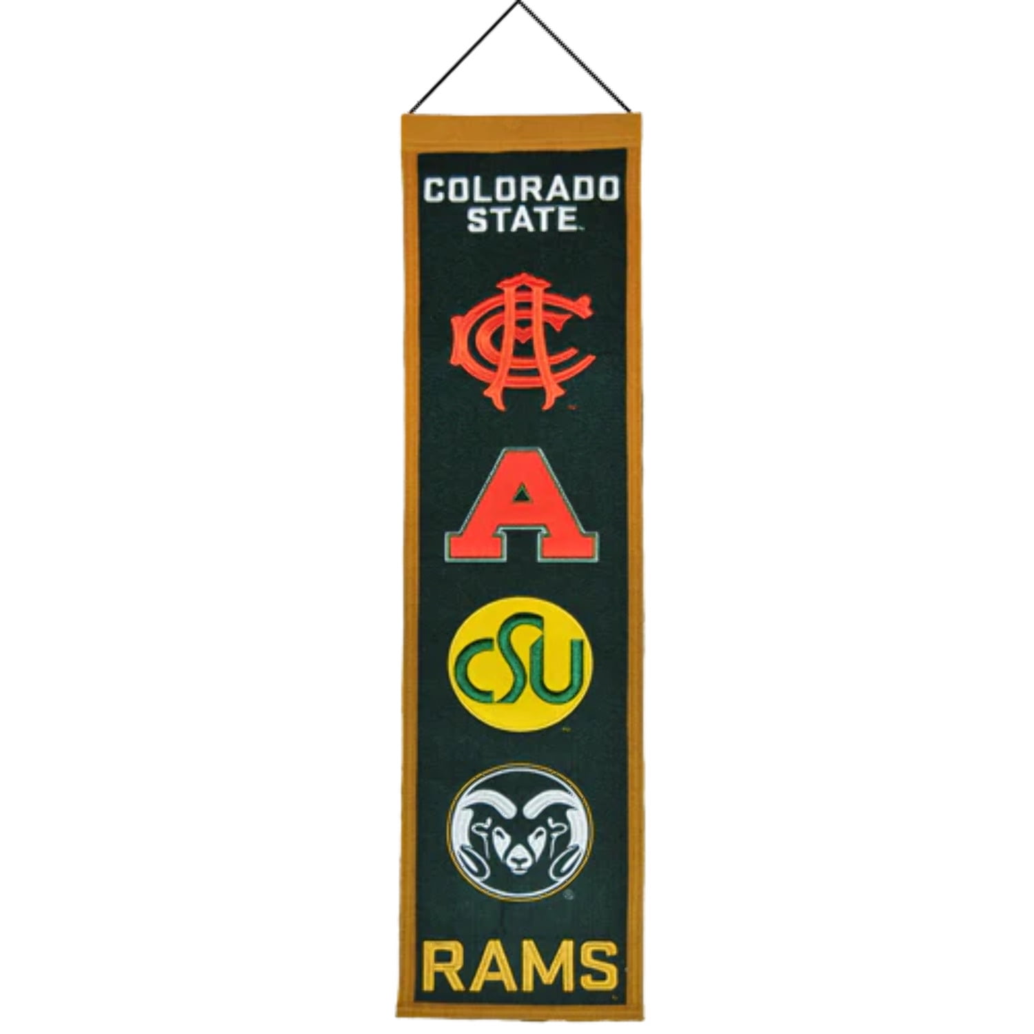 Colorado State Rams Logo Evolution Heritage Banner - Walmart.com