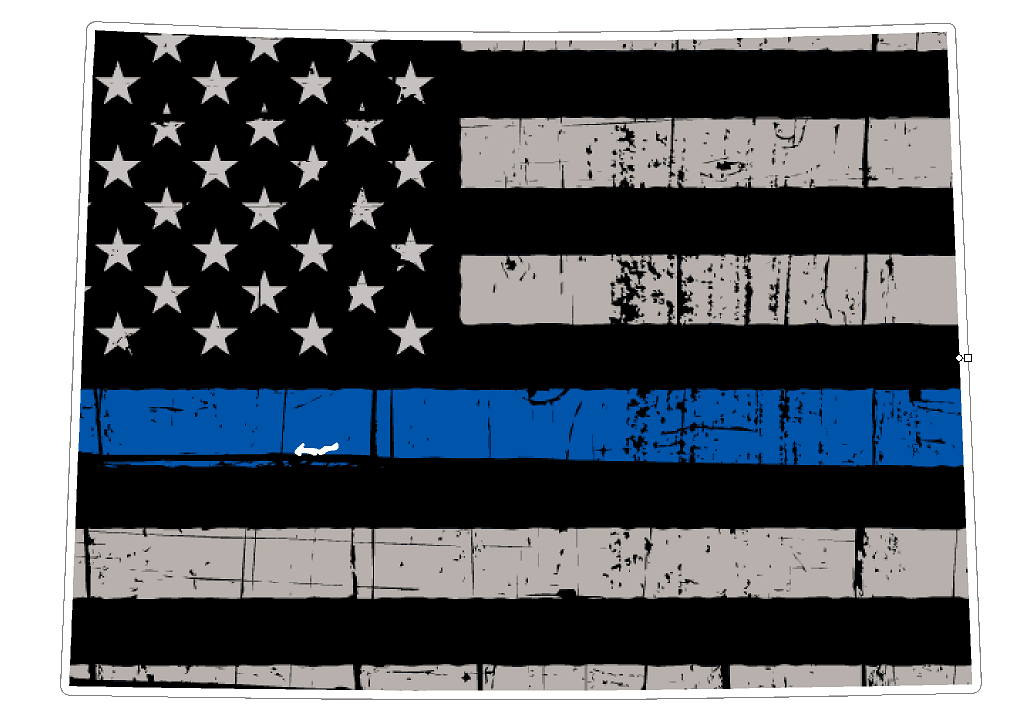 Colorado State (V8) Thin Blue Line Vinyl Decal Sticker Car/Truck Laptop ...