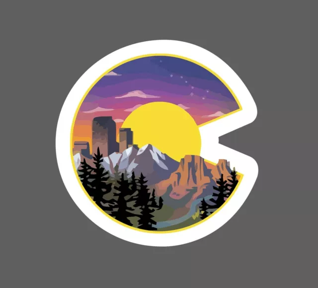 Colorado Sticker City Mountains Waterproof Sticker Phone Decal Water ...