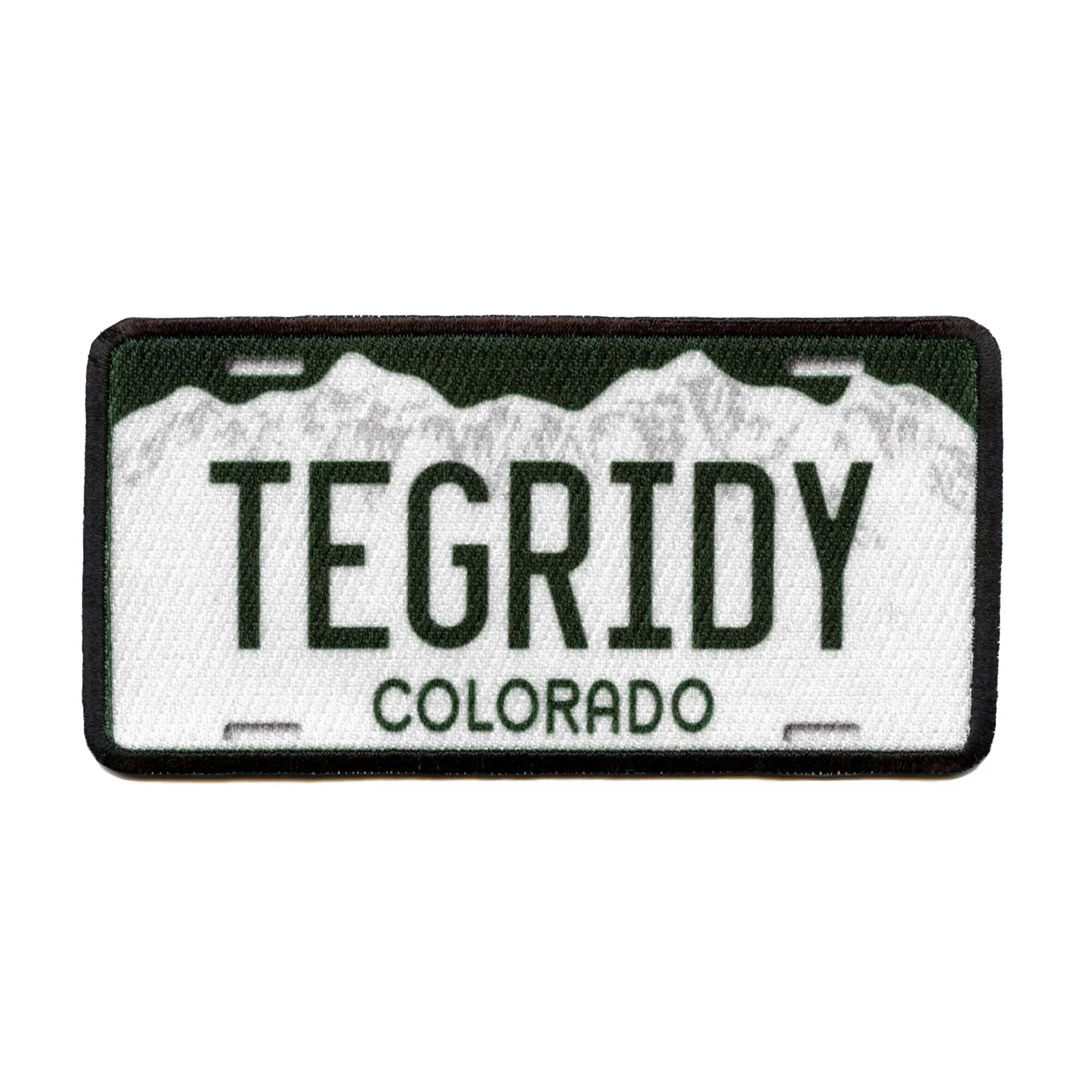 Colorado Tegridy License Plate Patch Centennial State Sublimated Iron ...