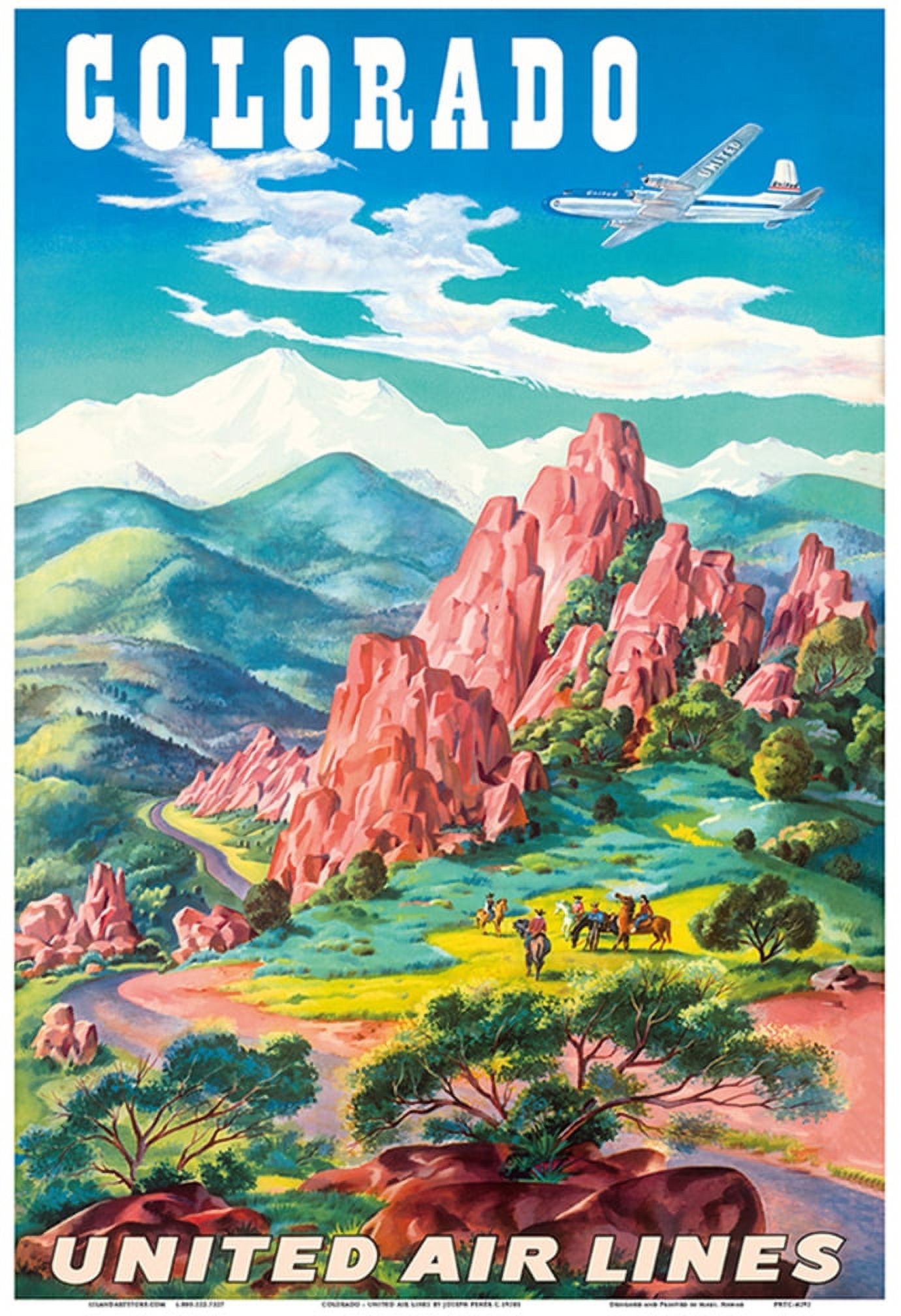 Colorado USA - Garden of the Gods Colorado Springs - United Air Lines ...