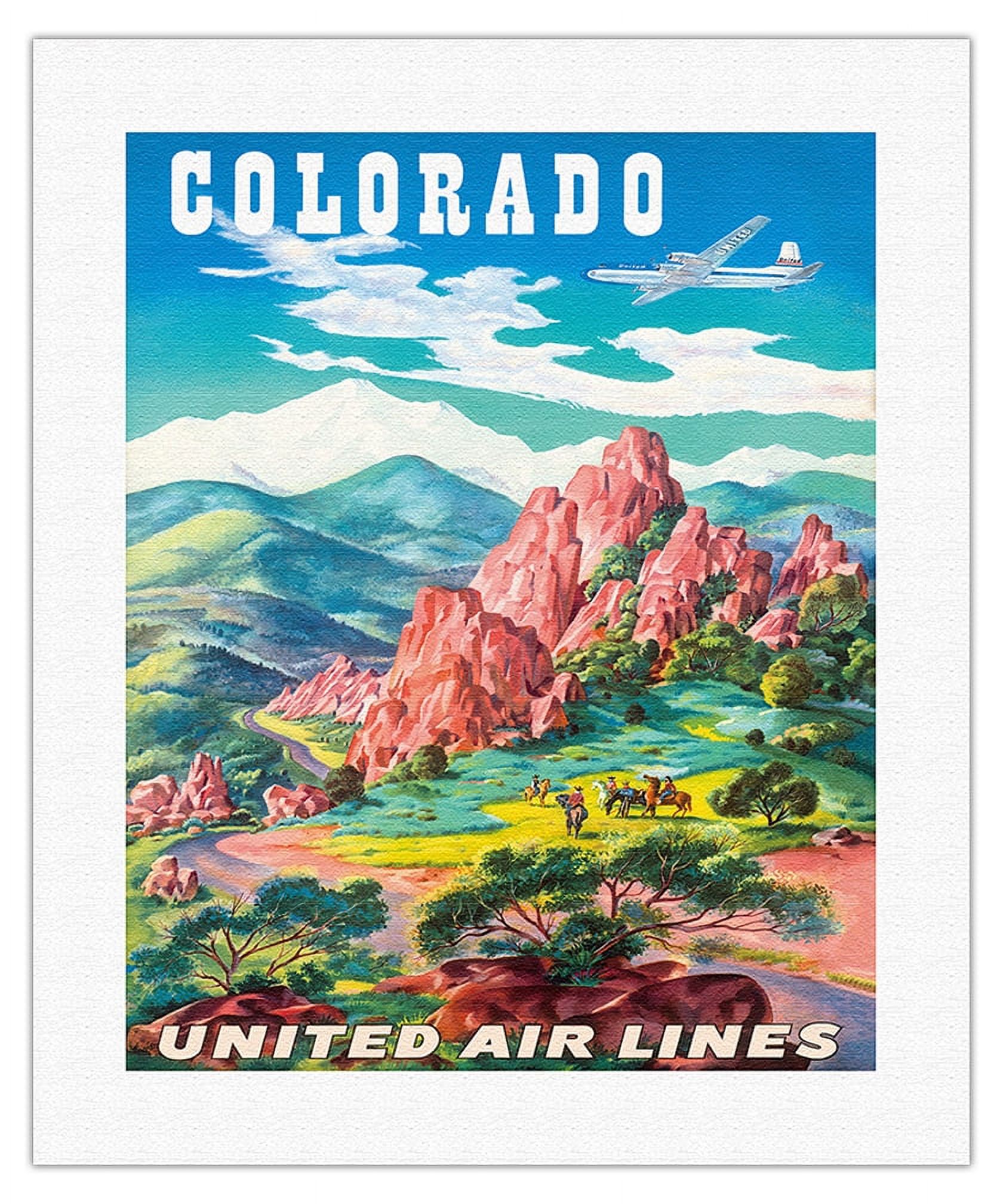 Colorado USA - Garden of the Gods Colorado Springs - United Air Lines ...