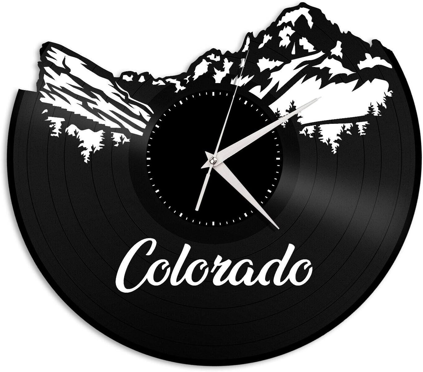 Colorado Vinyl Wall Clock,Vinyl Record Clock Wall Art Handmade Art Home ...