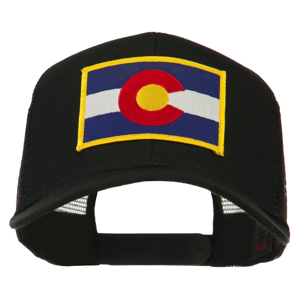 Colorado Western State Embroidered Patched Mesh Back Cap - Black OSFM ...