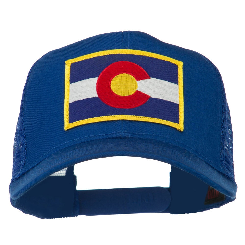 Colorado Western State Embroidered Patched Mesh Back Cap - Royal OSFM ...